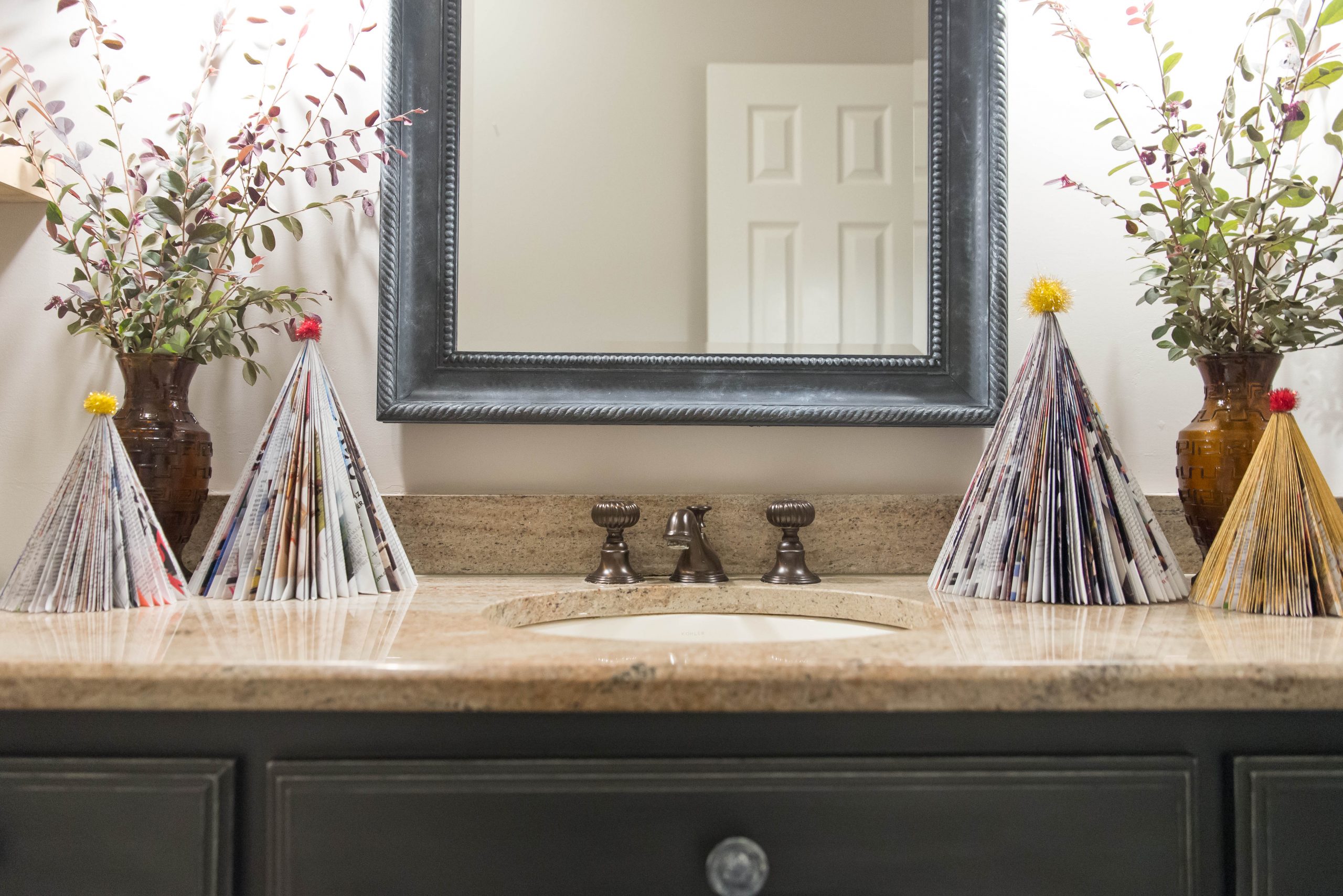 Fun & Easy Christmas Craft: Magazine Christmas Trees - Mom Can Do Anything